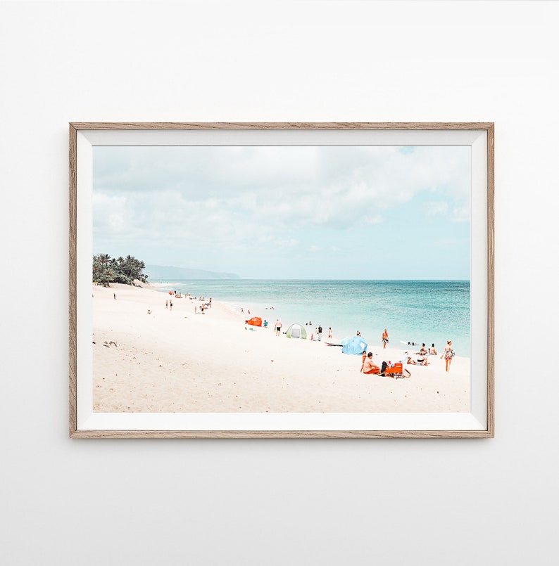 Beach Print Beach Ocean Print Printable Wall Art Beach Day - Etsy