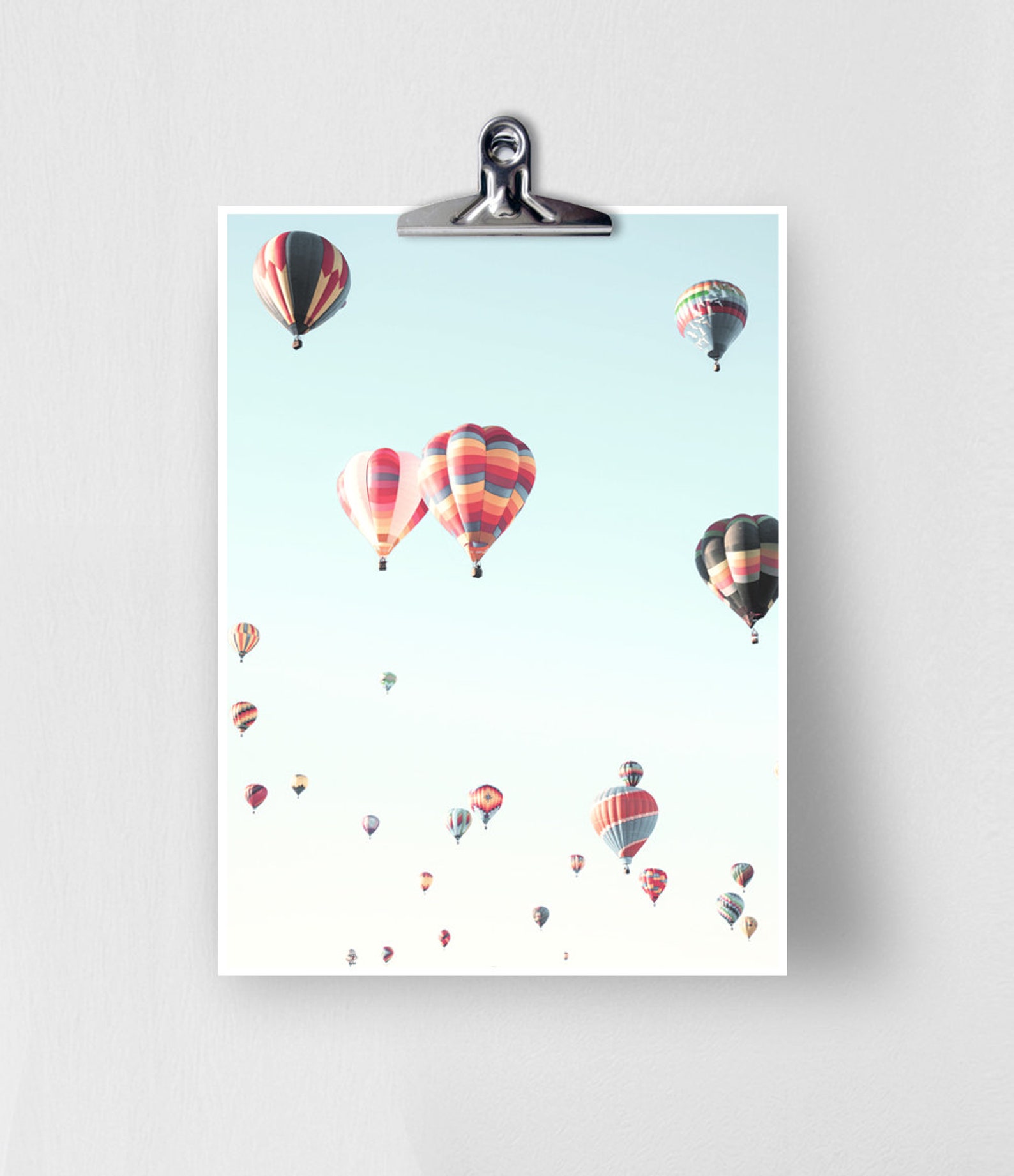 Hot Air Balloons Print Colorful Nursery Prints Kids Wall | Etsy