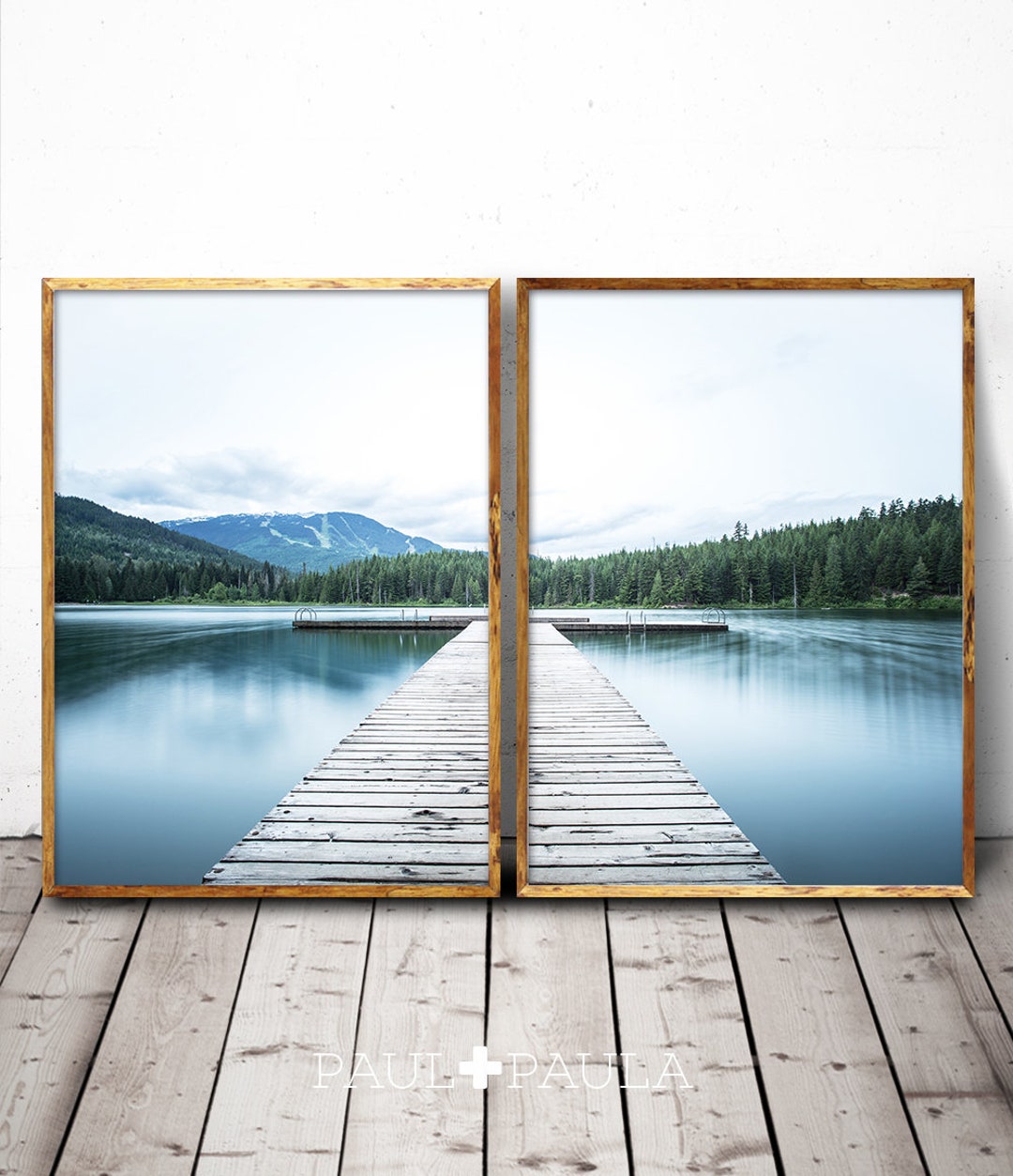 Lake Print, Print Set of 2, Photography Print, Modern Scandinavian ...