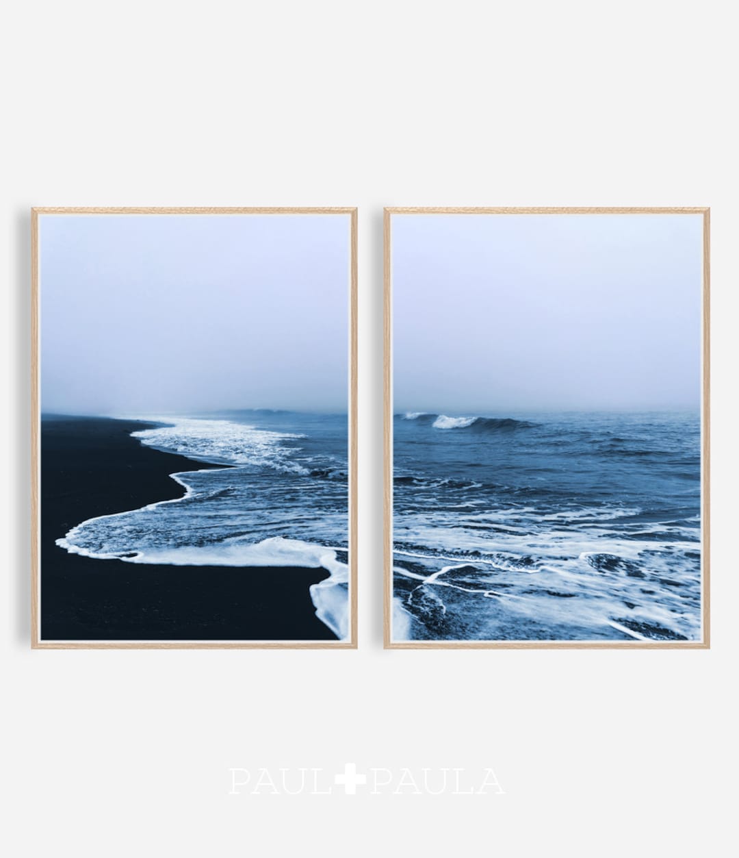 Blue Ocean Print, Print Set of 2, Ocean Photography Print, Landscape ...