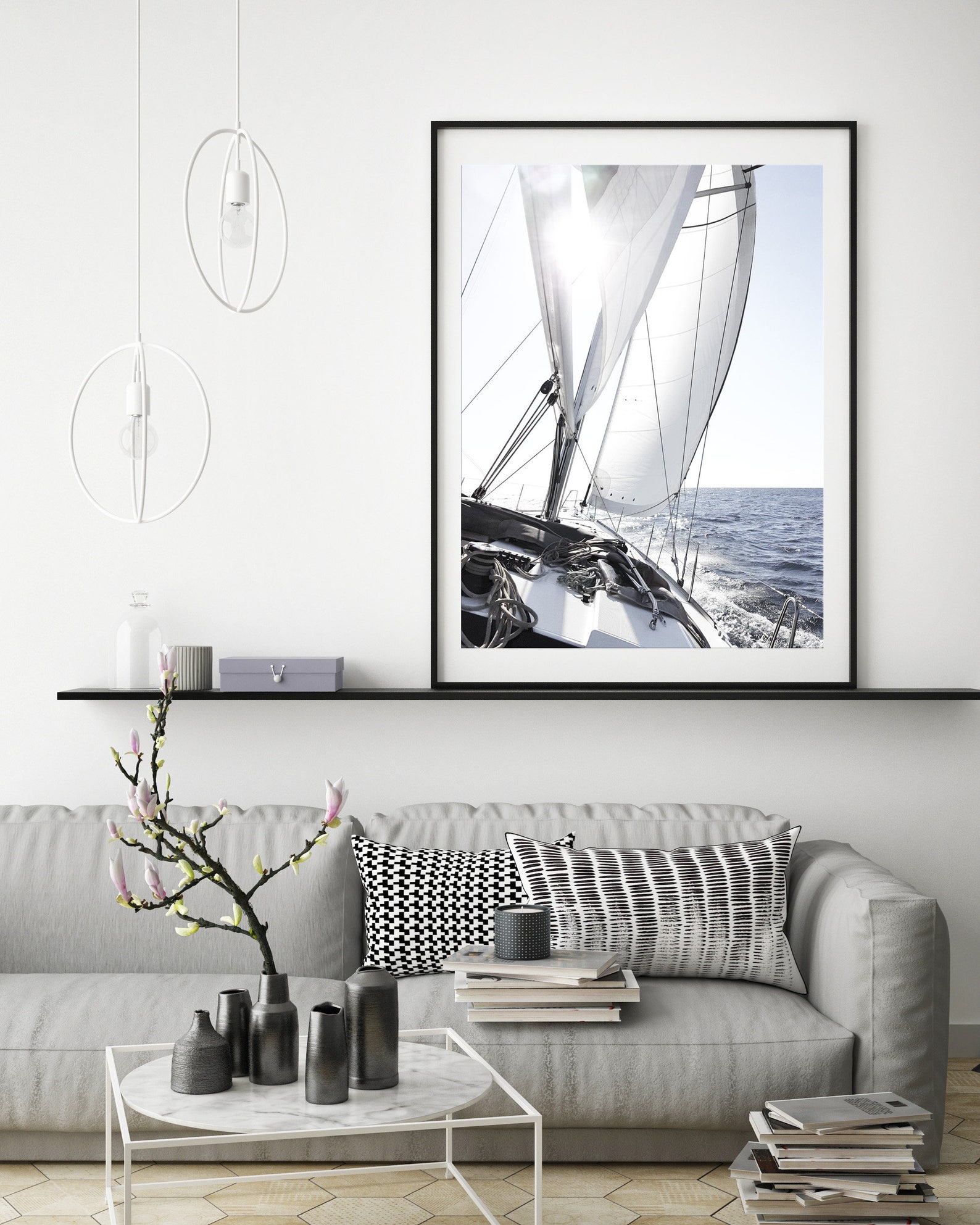 Sailboat Print Sailing Poster Sailboat Photography Gift for - Etsy