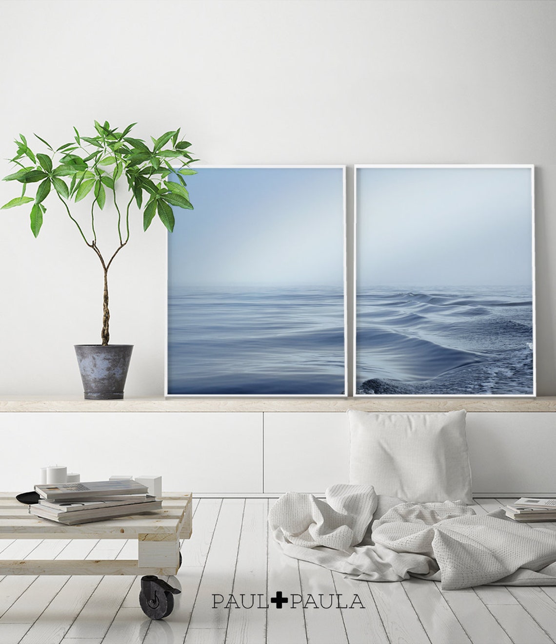 Blue Ocean Print Print Set of 2 Ocean Photography Print - Etsy