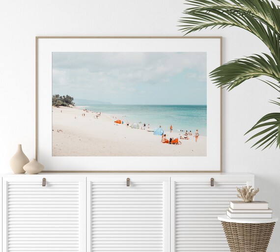 Beach Print Beach Ocean Print Printable Wall Art Beach Day | Etsy