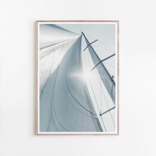 Sailboat Print Sailing Poster Sailboat Photography Gift for - Etsy