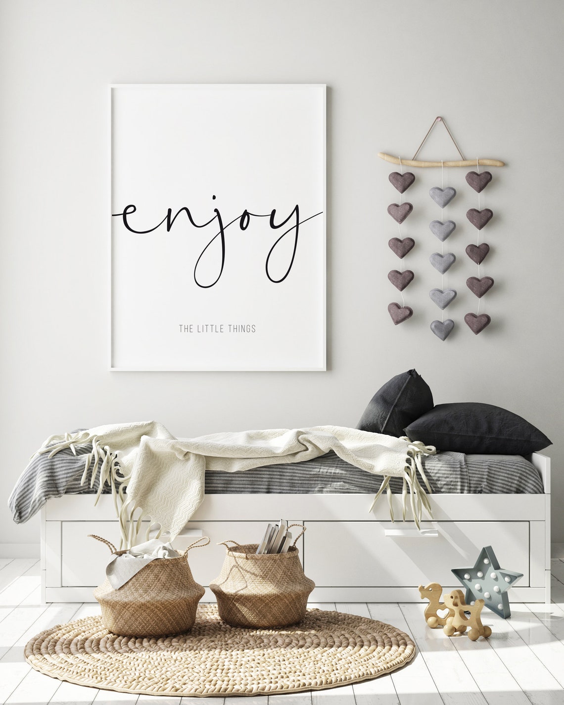 Enjoy the Little Things, Printable Wall Art, Motivational Poster ...