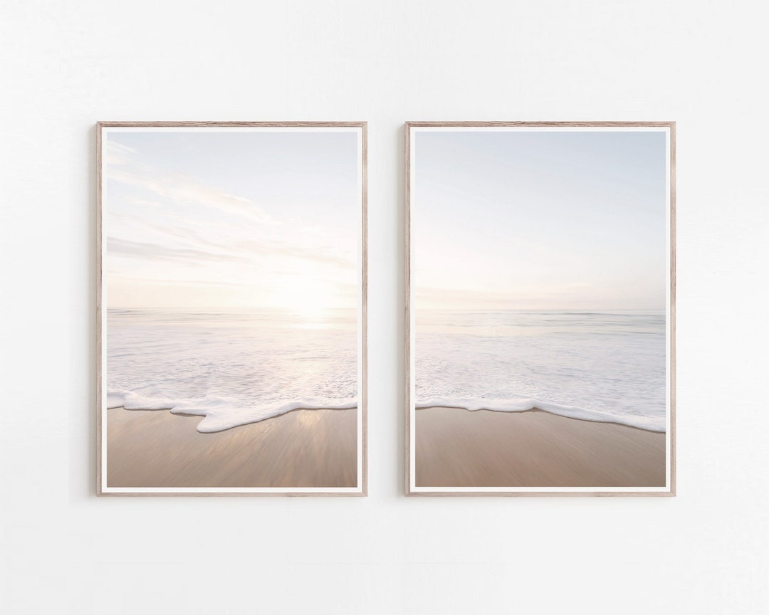 Sunset Beach Ocean, Beach Photography, Ocean Print, Printable Wall Art ...
