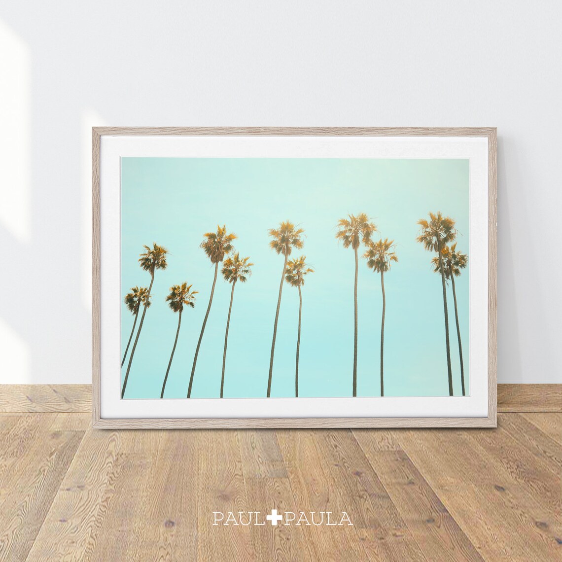 California Palm Trees Print Palm Wall Art Pastel Wall Art - Etsy