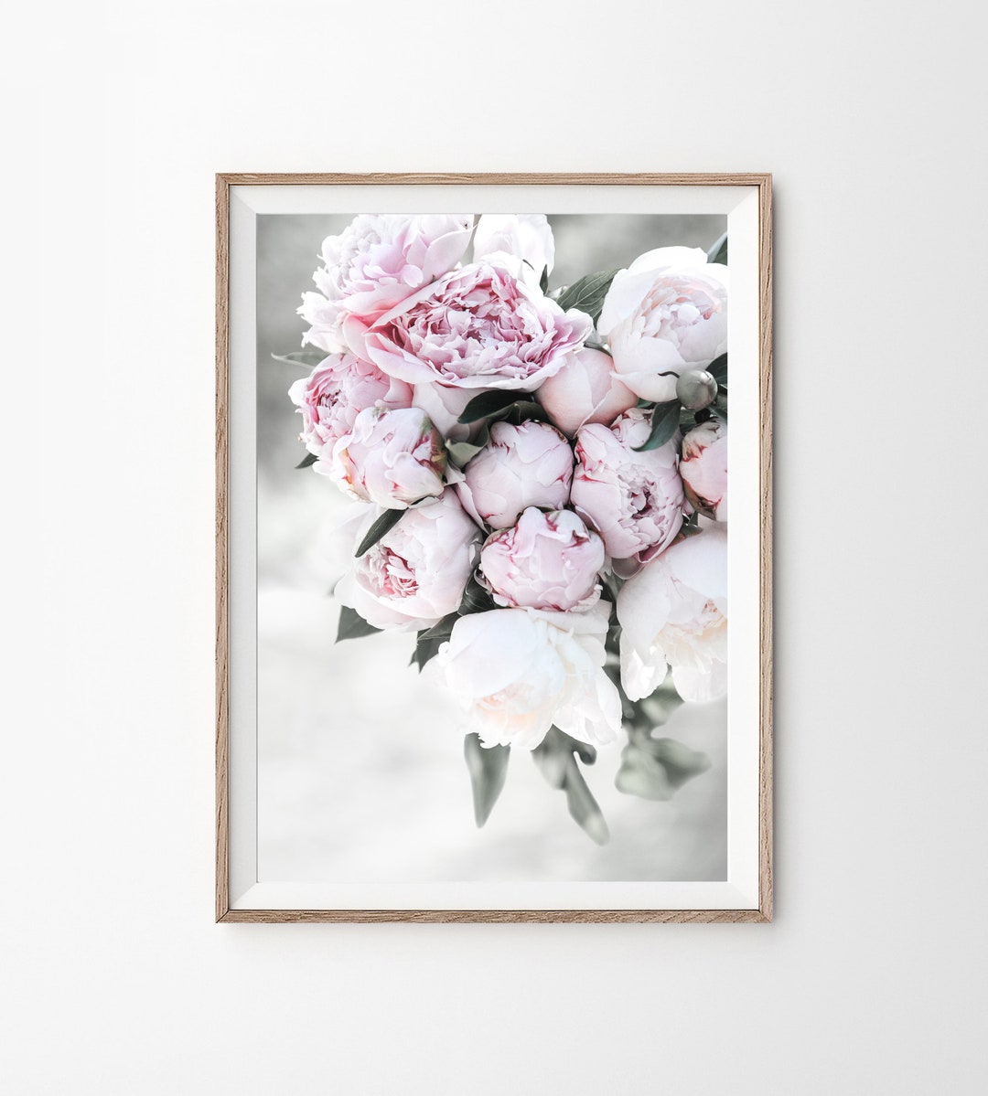 Peonies Print, Peonies Wall Art, Printable Flowers, Floral Print ...