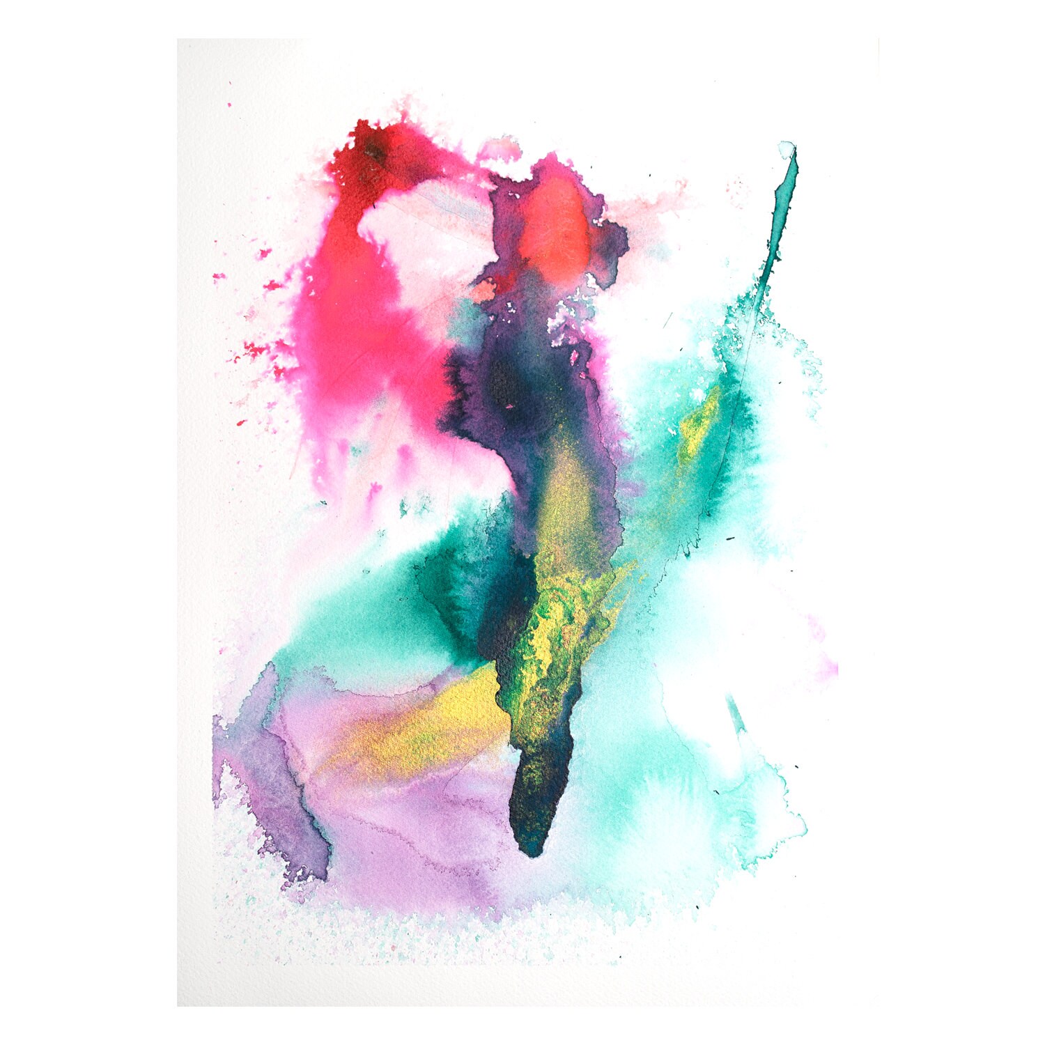 Abstract Ink Painting 14x10 inches Fine Art Painting | Etsy