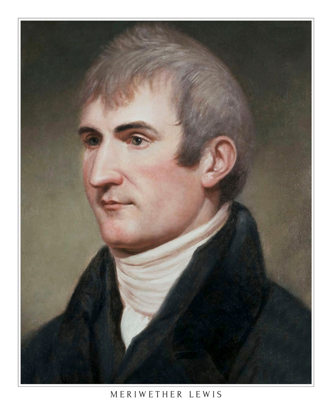 Meriwether Lewis 16 x 20 print digitally restored | Etsy