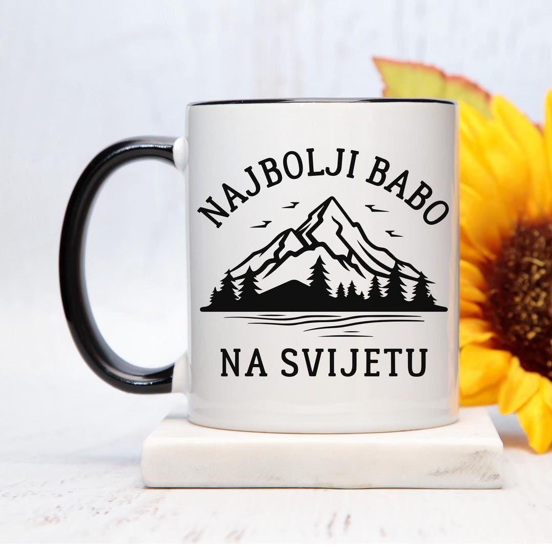 Najbolji BABO Na Svijetu Coffee Mug, Bosnian Dad Gift, Balkan Father's ...