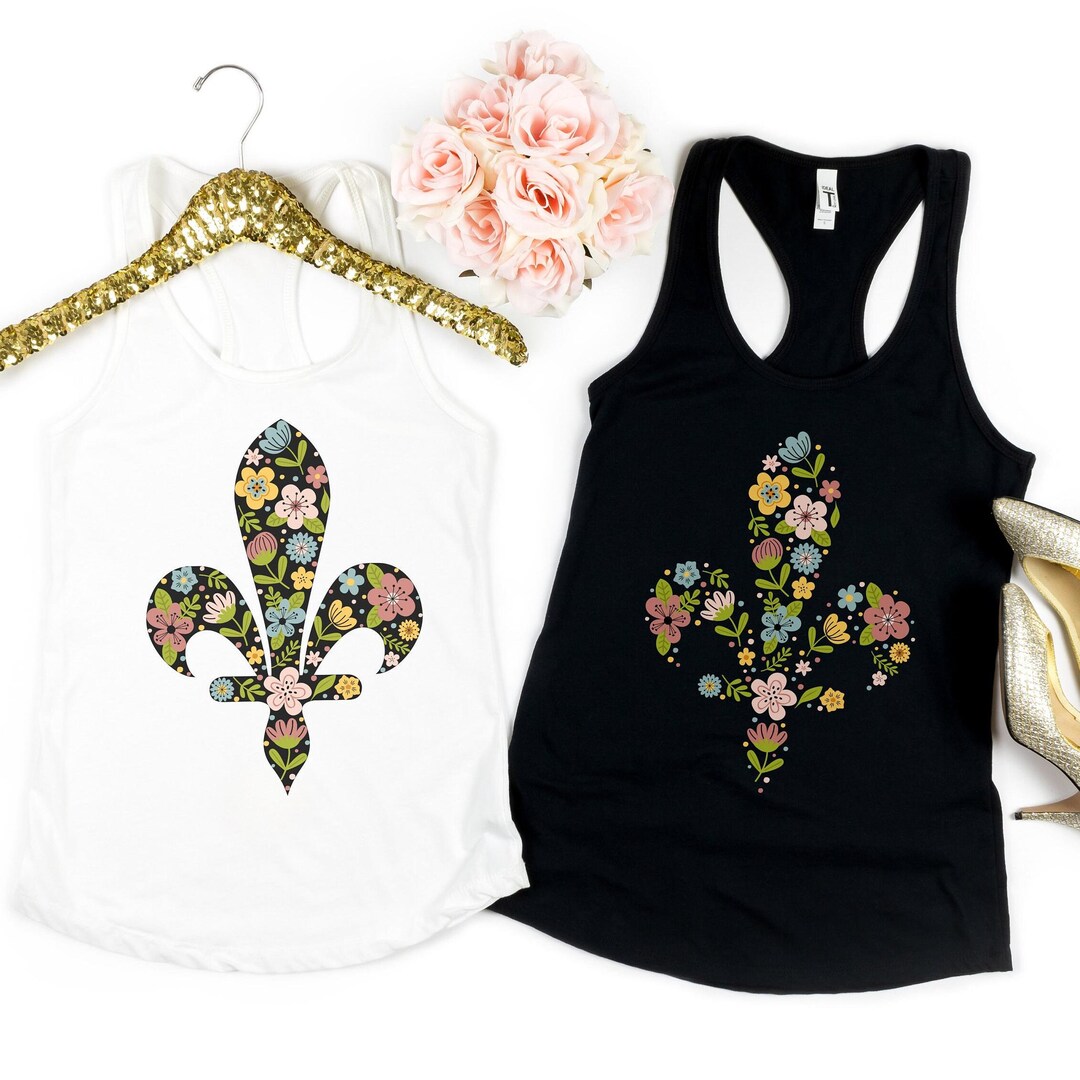 Bosanski Ljiljan Tank Top, Lijepa Cvjetna Majica, Flowery Bosnian Lily ...