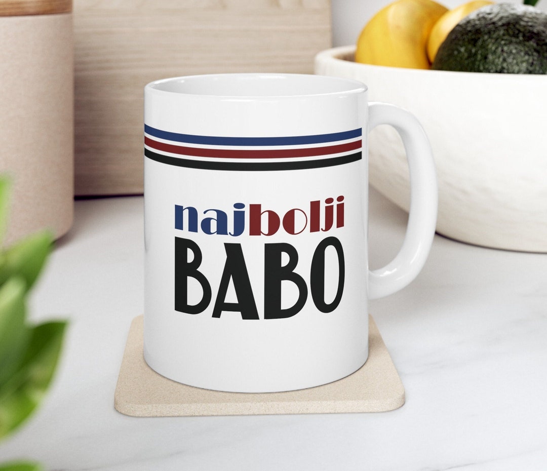 Retro Najbolji Babo Coffee Mug, Bosnia Father Gift Bosnian Dad Cup ...