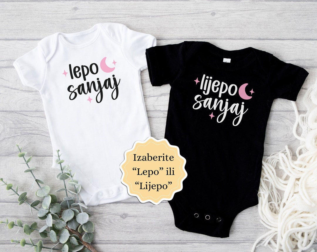 Lijepo Lepo Sanjaj, Balkan Baby Girl Bodysuit, Cute Serbian Croatian ...