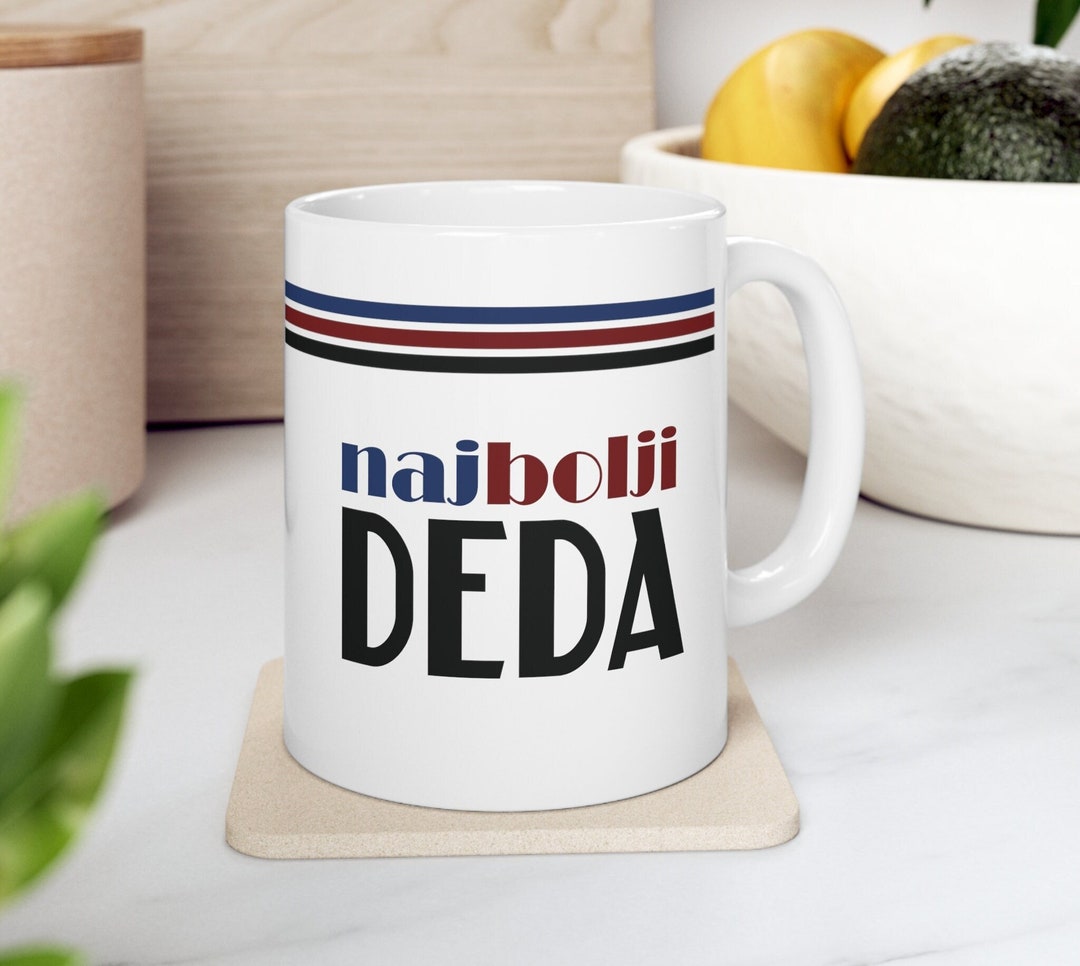 Retro Najbolji Deda Coffee Mug, Serbian Grandpa Gift, Croatia Bosnia ...
