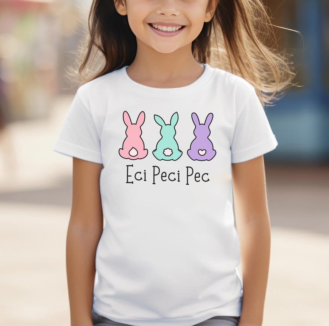 Eci Pec Pec Girl Kids Shirt, Cute Croatian Serbian Easter Gift, Uskrs ...