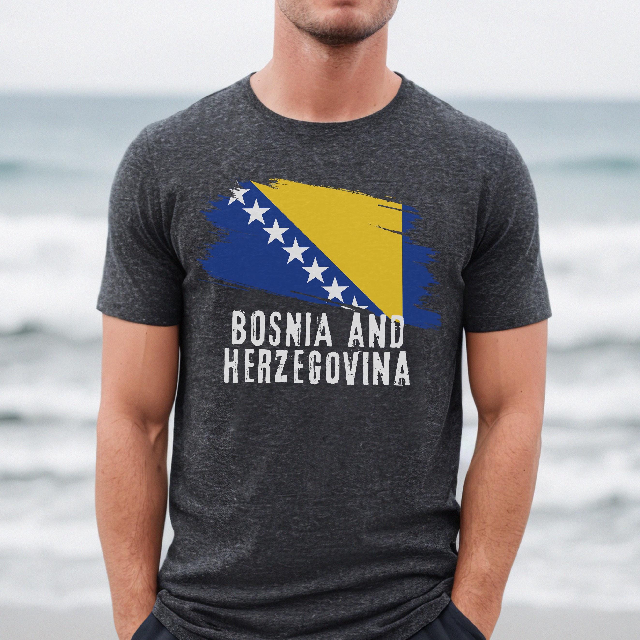 Bosnia and Herzegovina Flag Shirt, Bosnian Soccer Tee BIH Bosanski ...