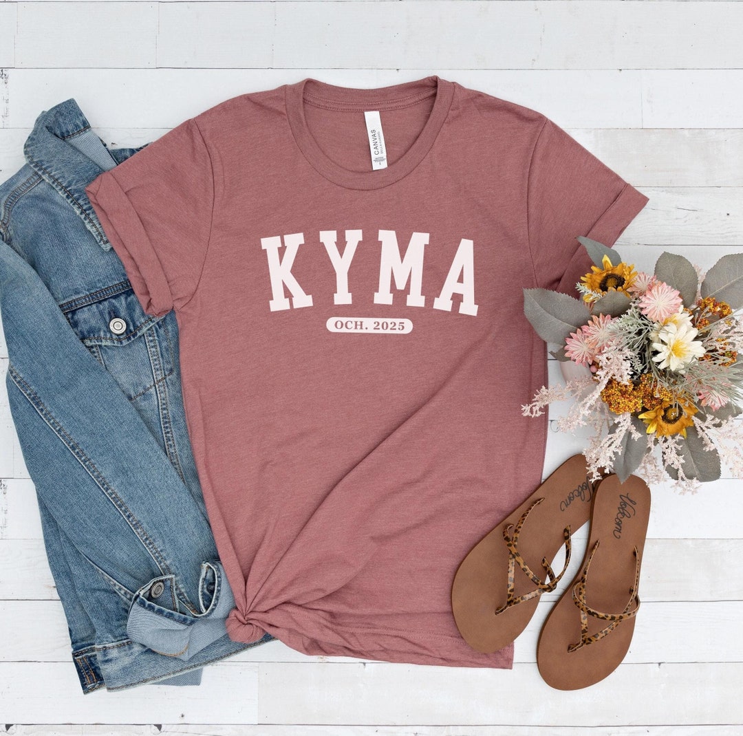 Осн. КУМА Cyrillic Custom Year Shirt, Osn. Est. KUMA Tee, Serbian ...