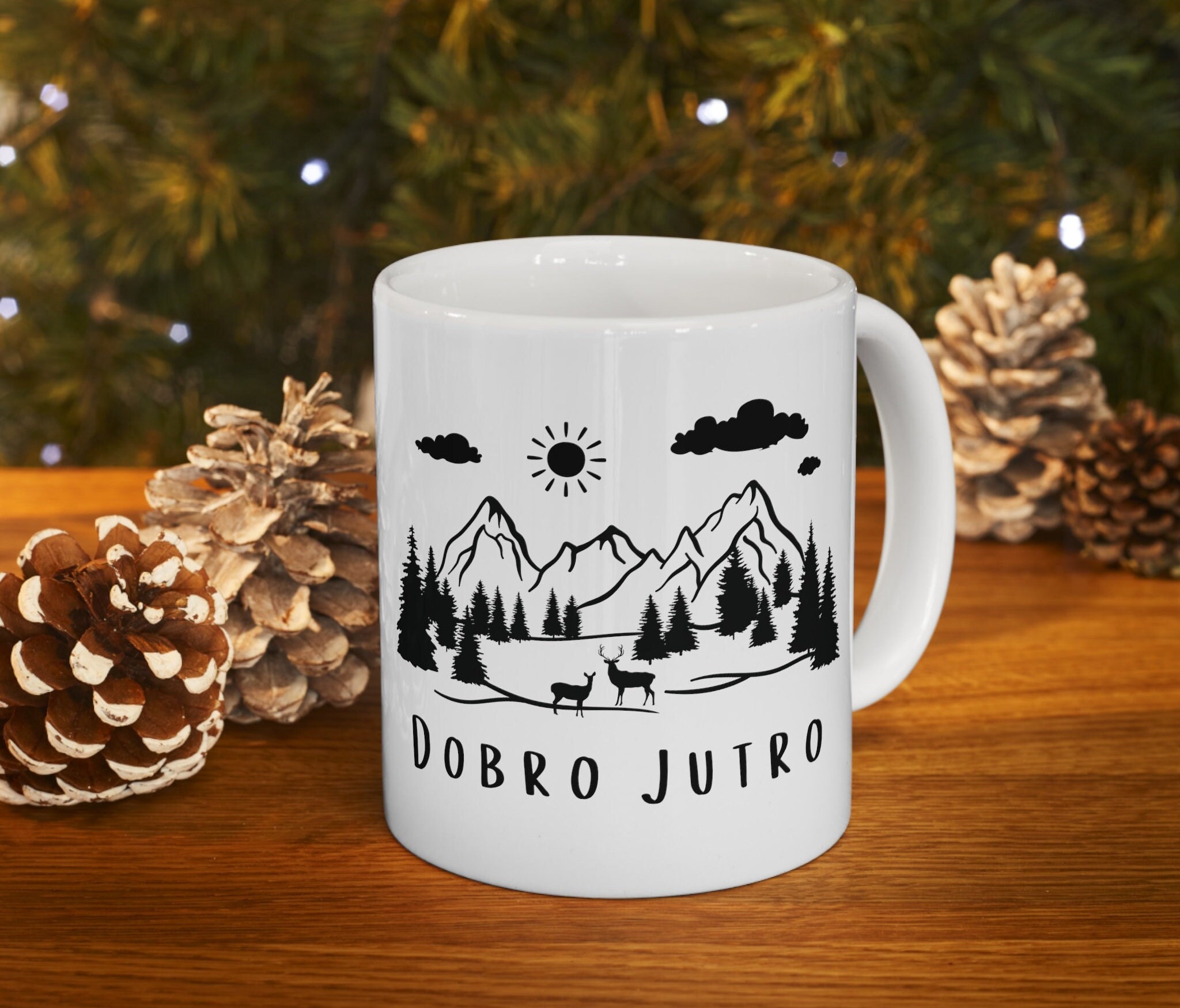 Dobro Jutro Coffee Mug, Bosnian Croatian Serbian Balkan Gift, Salica Za ...