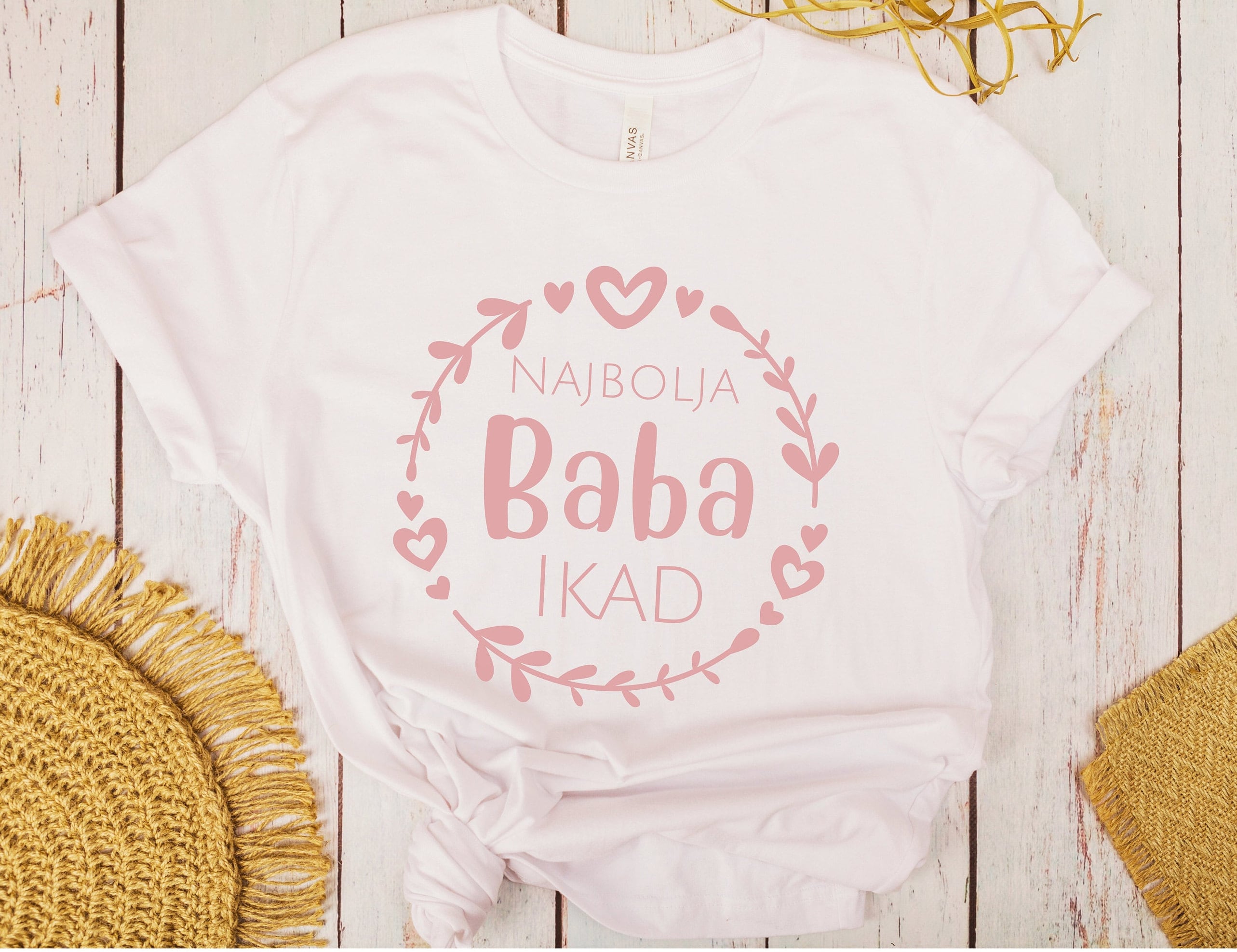 Najbolja BABA Ikad Shirt, Croatian Bosnian Serbian Grandma Tee Hrvatska ...