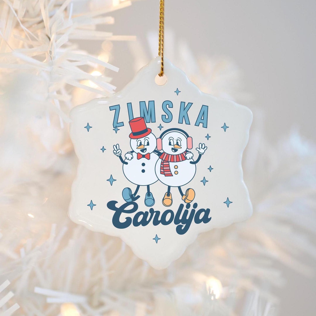 Zimska Čarolija Ornament, Balkan Christmas Snowflake Decor, Serbia ...