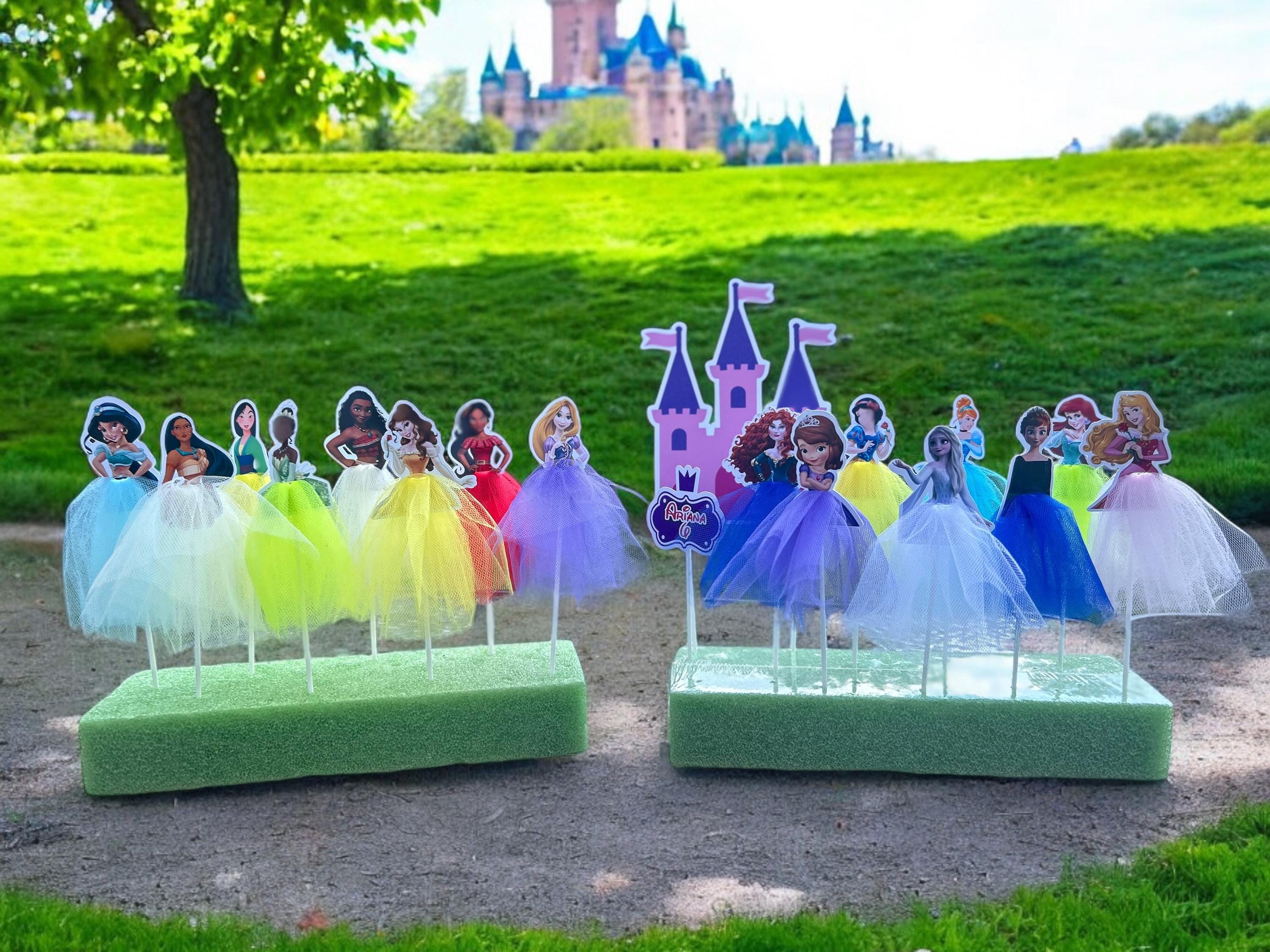 16 Disney Princess Cake Toppers Castle Topper Name Frame Topper ...