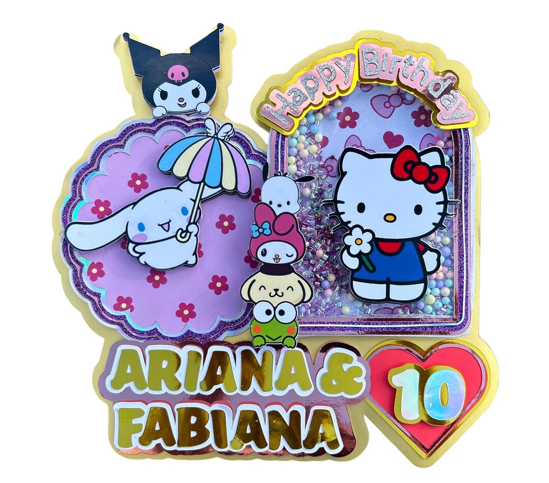 Hello Kitty and Friends Cake Topper, Sanrio Cake Topper - Etsy