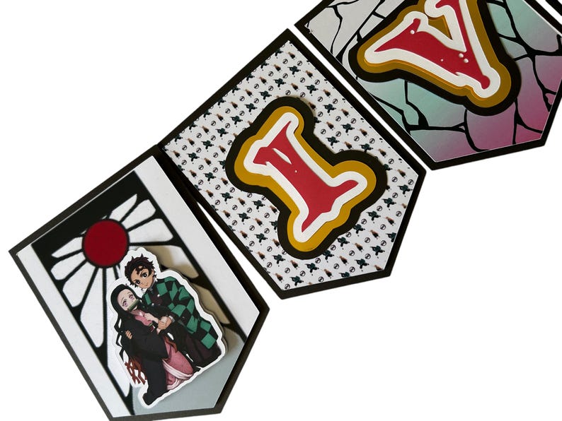 Demon Slayer Double Shaker Cake Topper, Anime Cake Topper, Tanjiro Cake ...