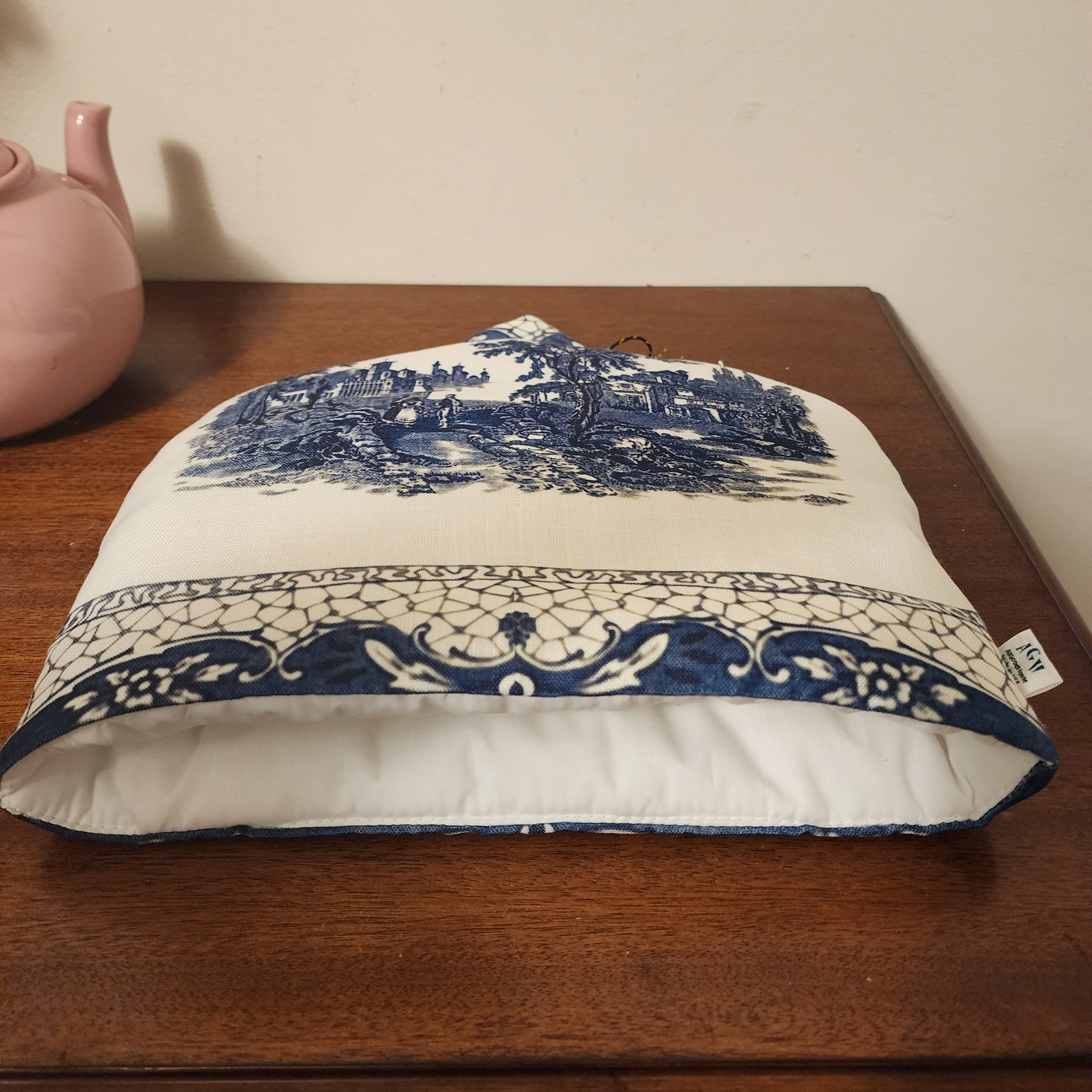 Cosy de té italiano azul Spode, Cozy de té hecho a mano, Cozies de té ...