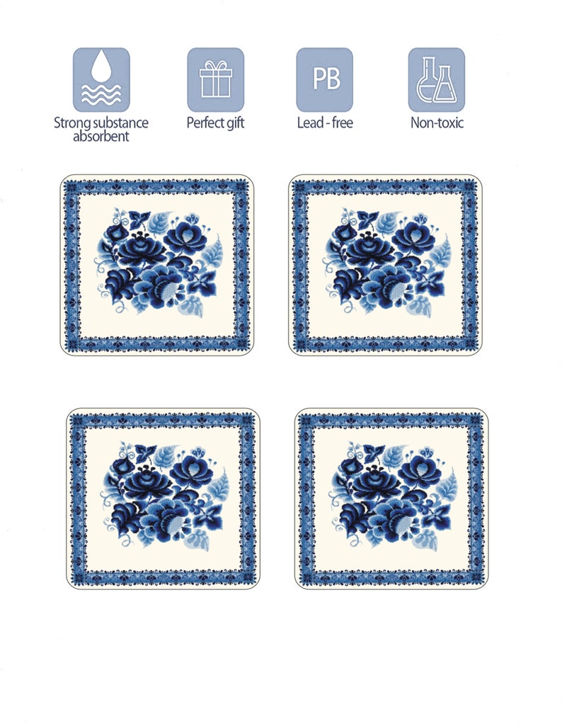 Vintage Blue Flowers Tea Cozy, for Teapot Keep Warm Double Insulated ...