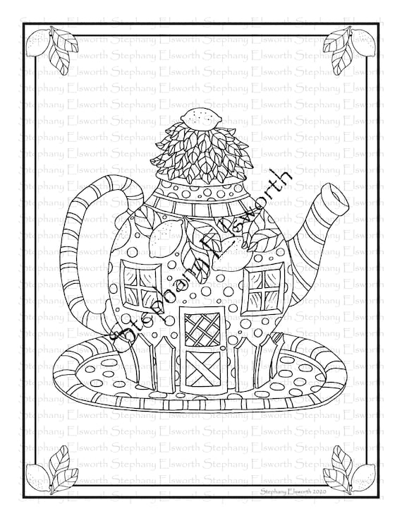 Teapot Printable Coloring Pages