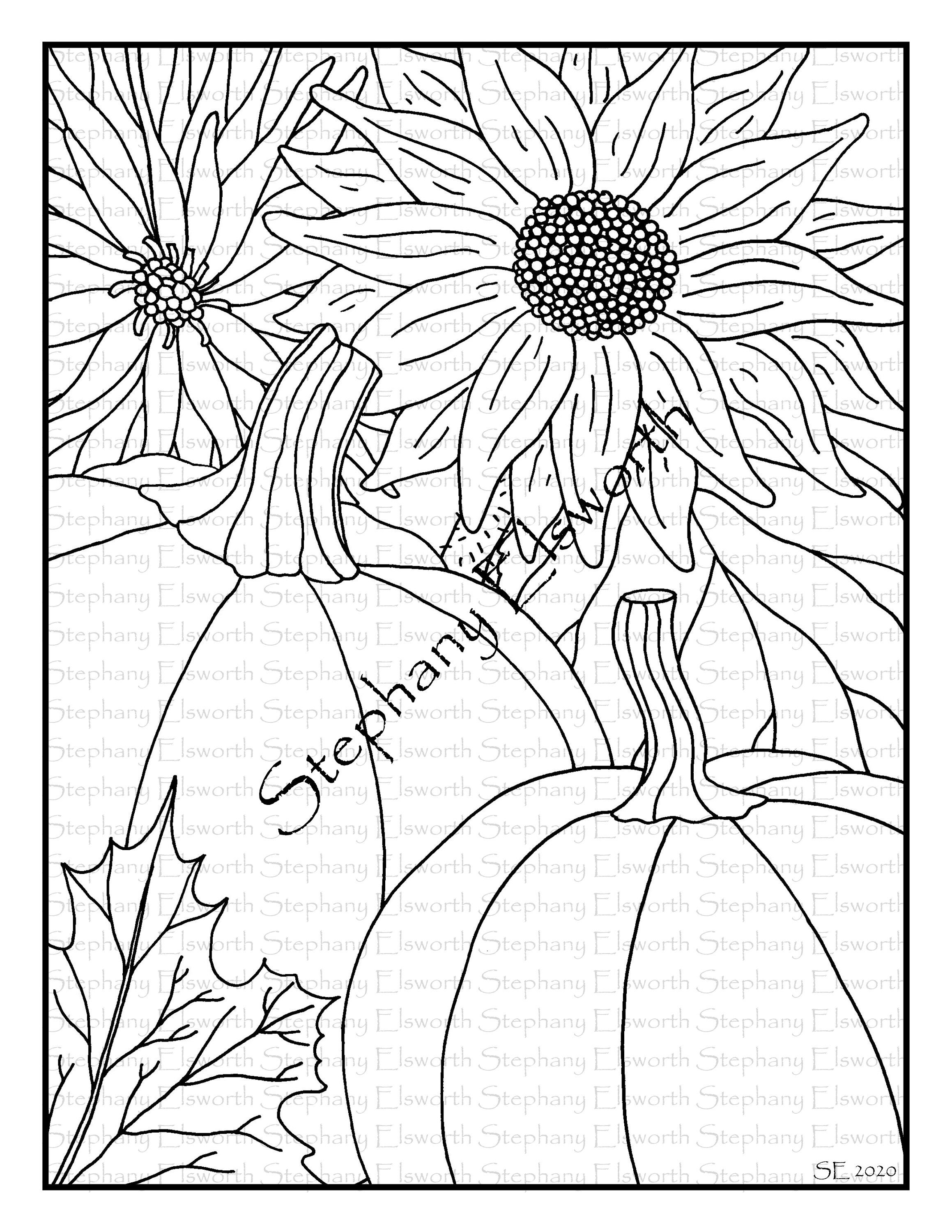 The Colors of Fall Set 2: Five 8 1/2 X 11 Printable Instant Download ...