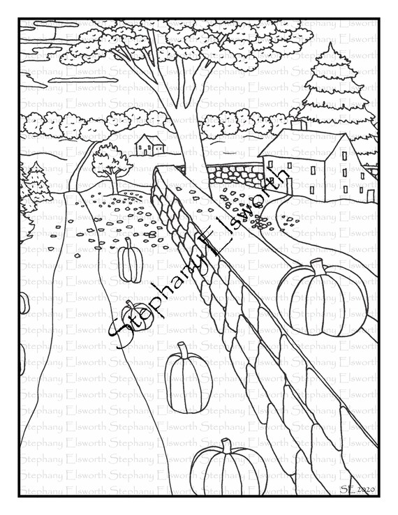 Fence Coloring Page