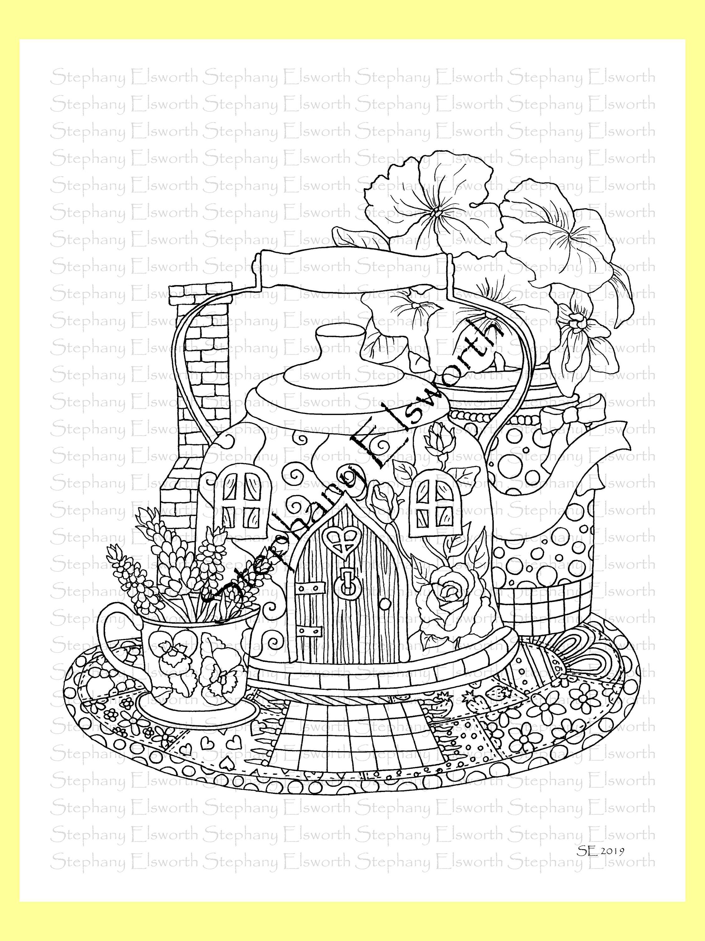 Kettle Coloring Pages