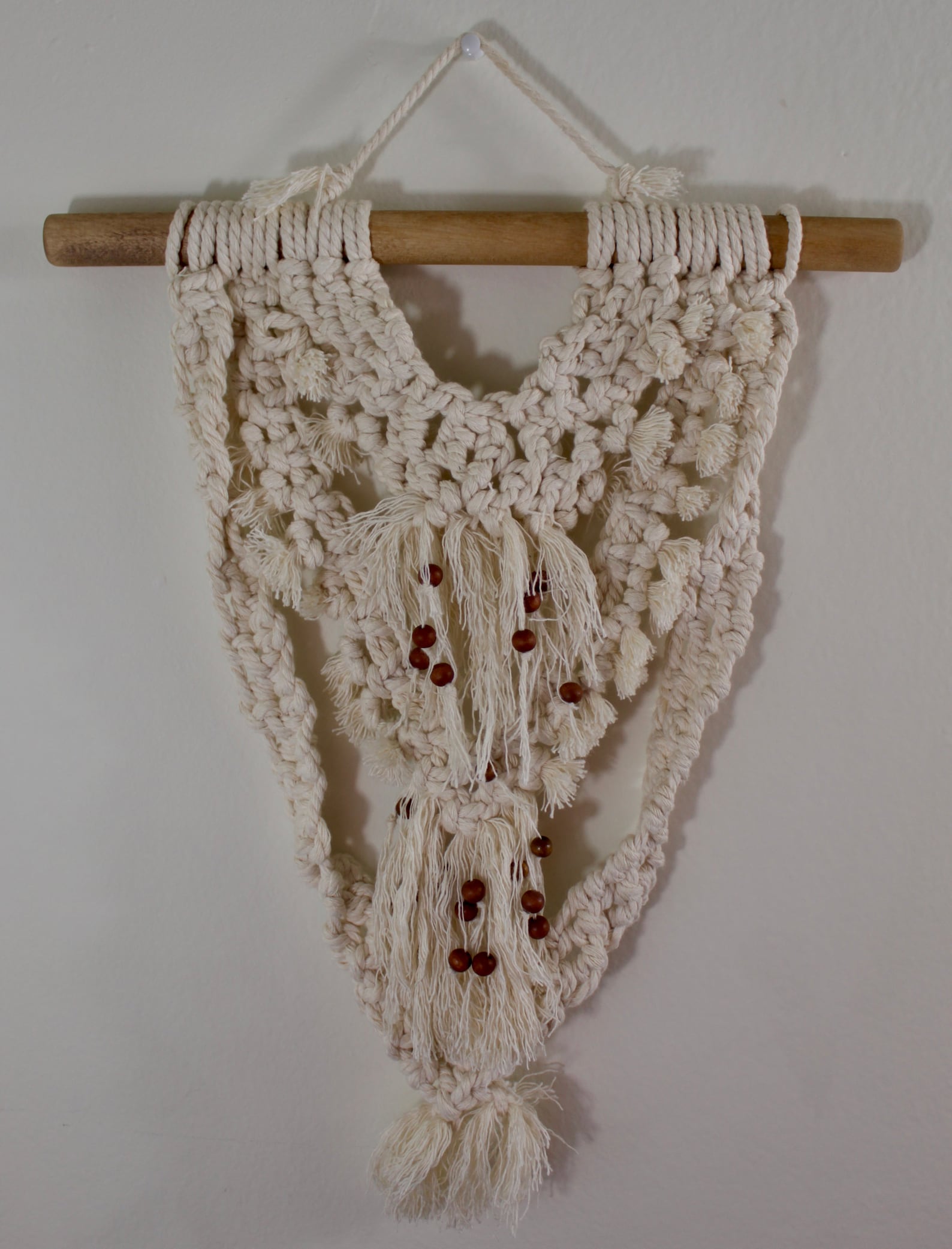 Beaded Macrame Wall Hanging - Etsy