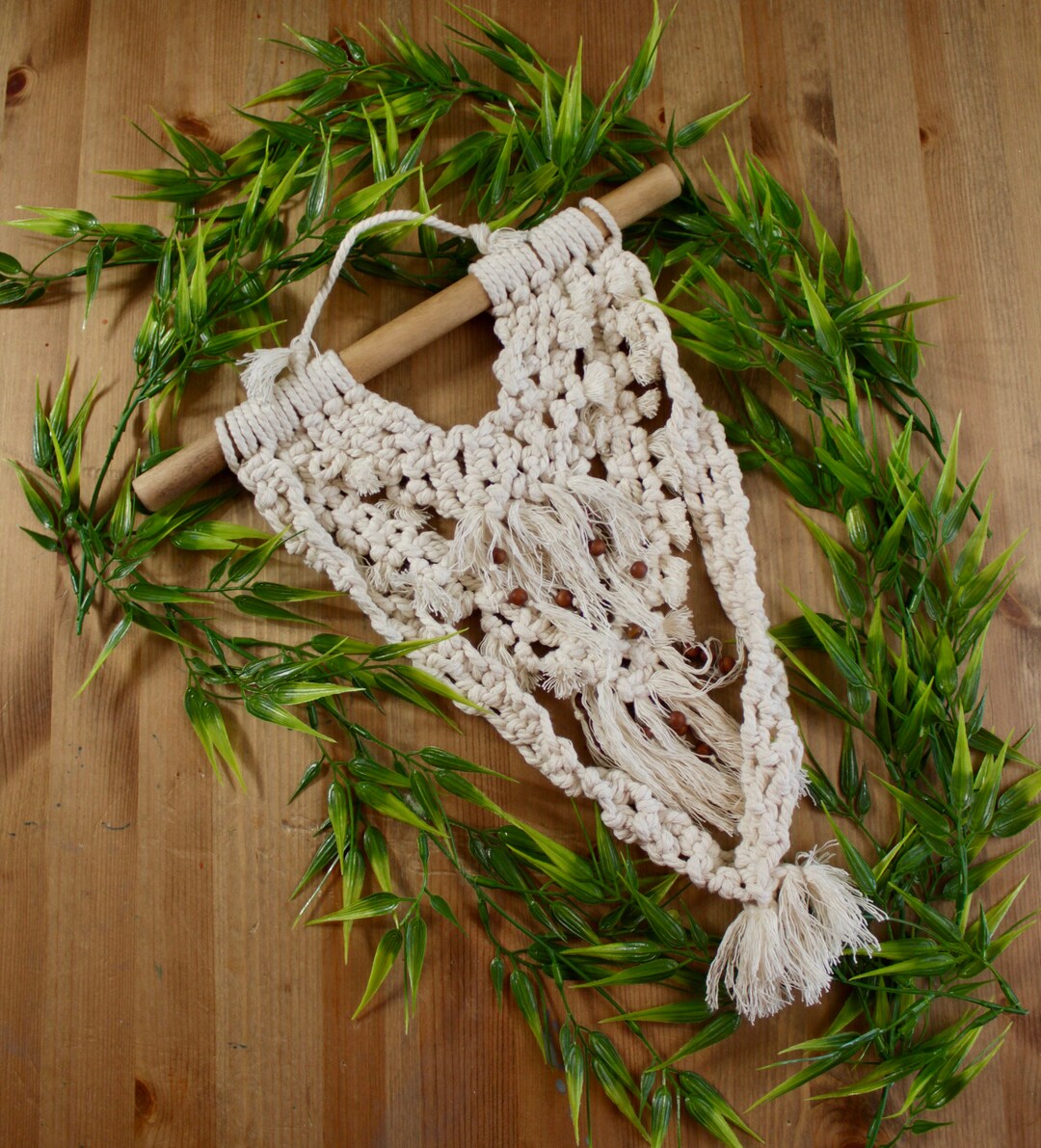 Beaded Macrame Wall Hanging - Etsy