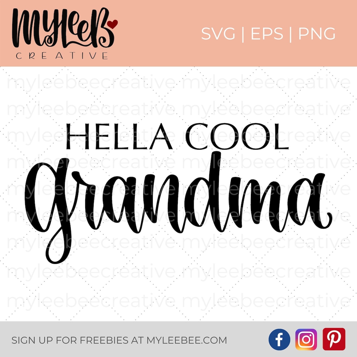 Hella Cool Grandma SVG - Cool Grandma Svg - Grandma Svg - Cut Files for ...