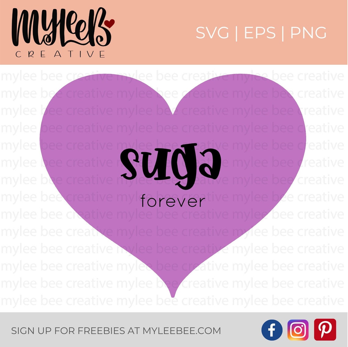 Suga Forever SVG - BTS Svg- BTS Suga - Purple Heart Svg- I Purple You ...