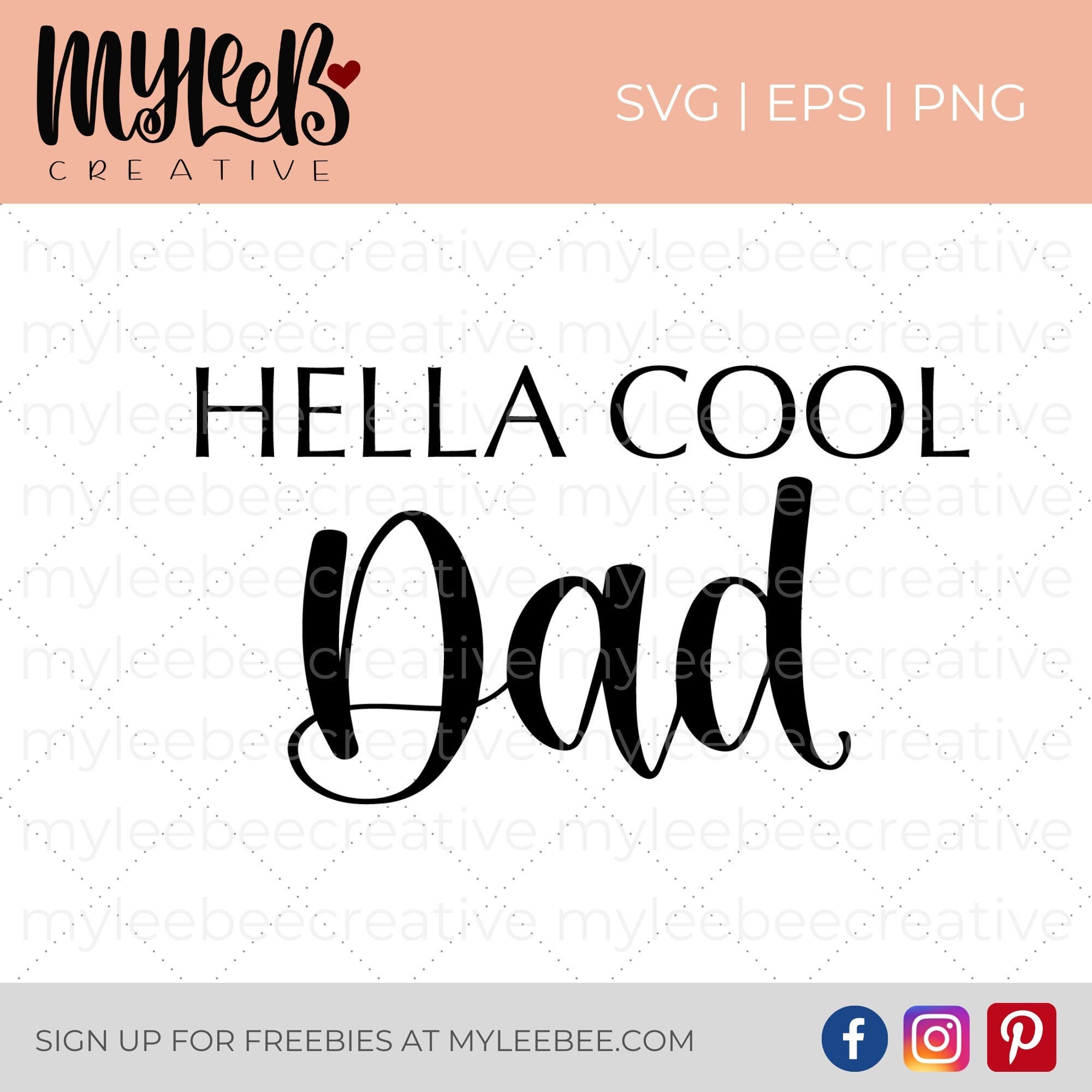 Hella Cool Dad SVG - Cool Dad Svg - Dad Svg - Cut Files for Cricut ...