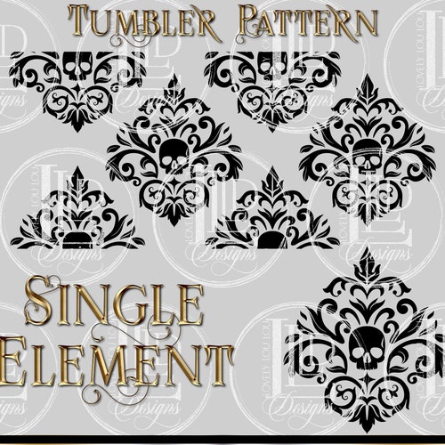 Deadly Skull Damask Seamless Pattern Baroque Vintage - Etsy
