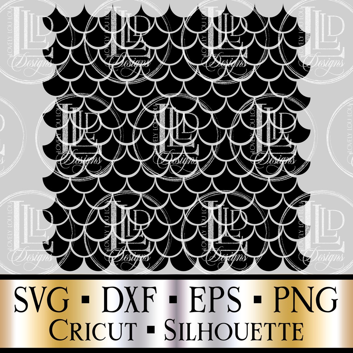 3D Mermaid Scale or 3D Dragon Scale Pattern Digital Cut File - Etsy