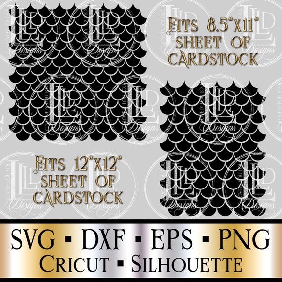 3D Mermaid Scale or 3D Dragon Scale Pattern Digital Cut File - Etsy