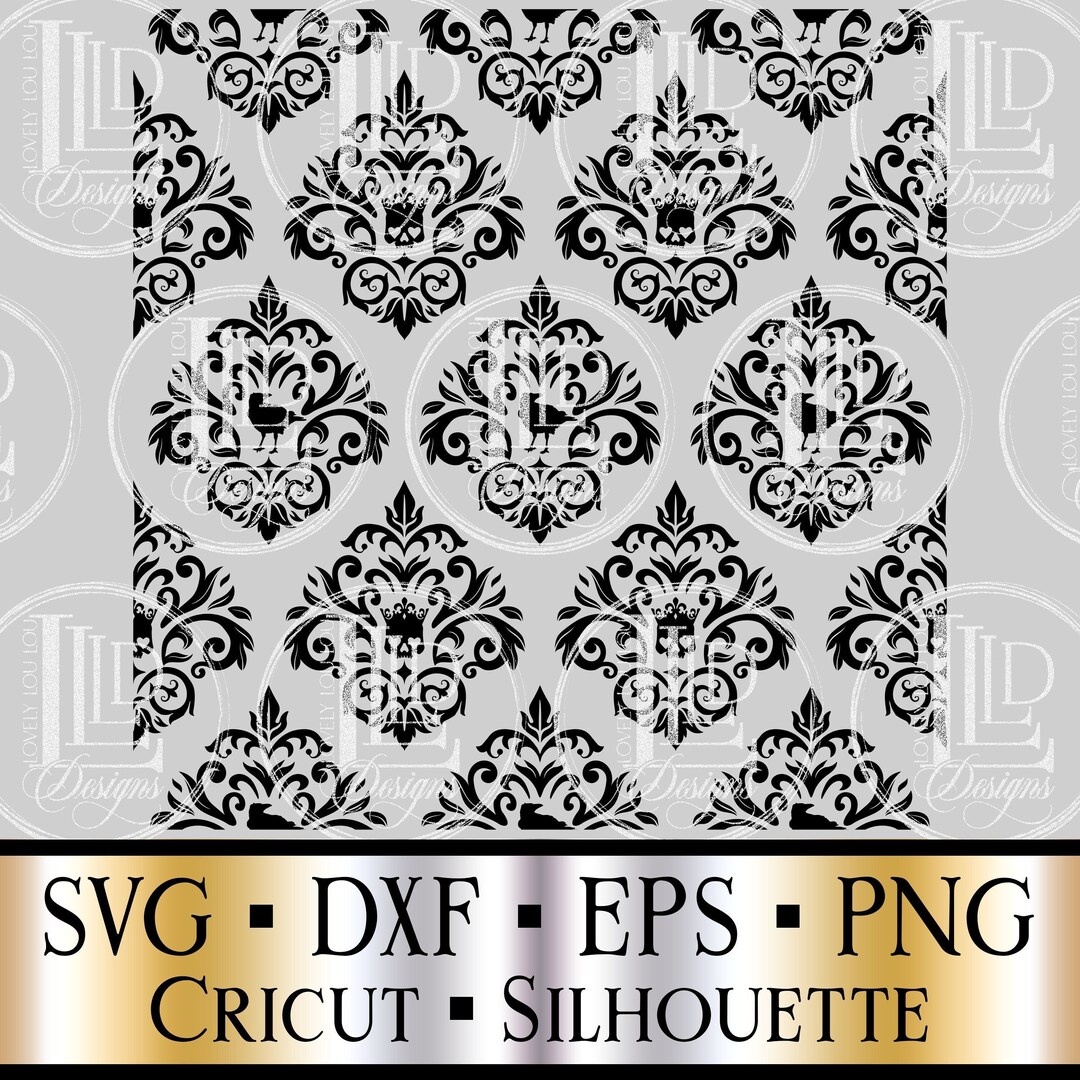 Deadly Raven Damask Seamless Pattern Baroque Vintage - Etsy