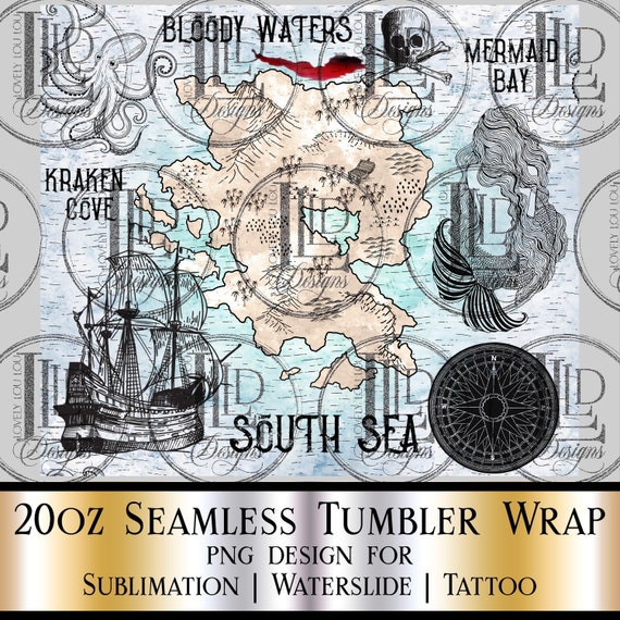 Pirate Treasure Map Tattoos