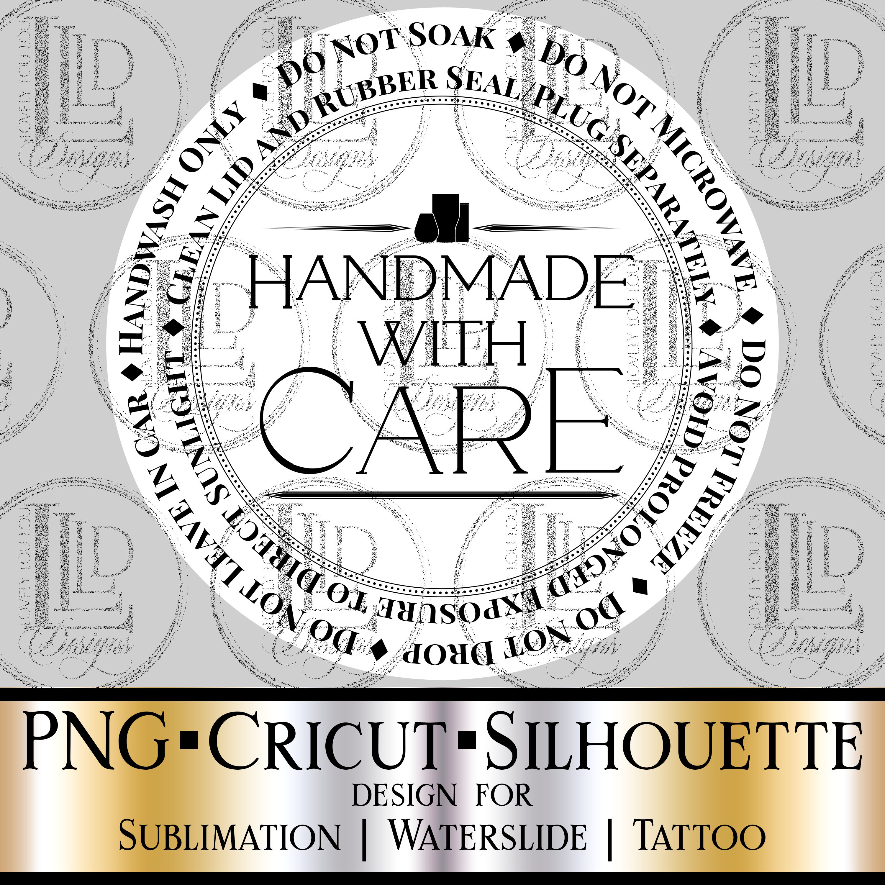 Handmade With Care Instructions Instant Download Care - Etsy