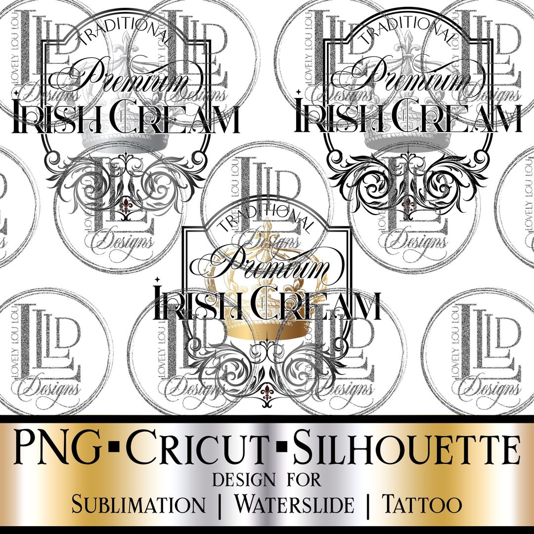 Traditional Irish Cream Label Instant Download | Vintage Irish Cream ...