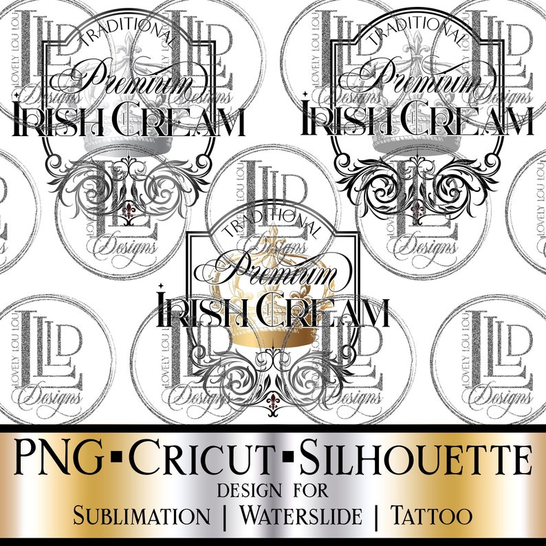 Traditional Irish Cream Label Instant Download Vintage Irish - Etsy Canada