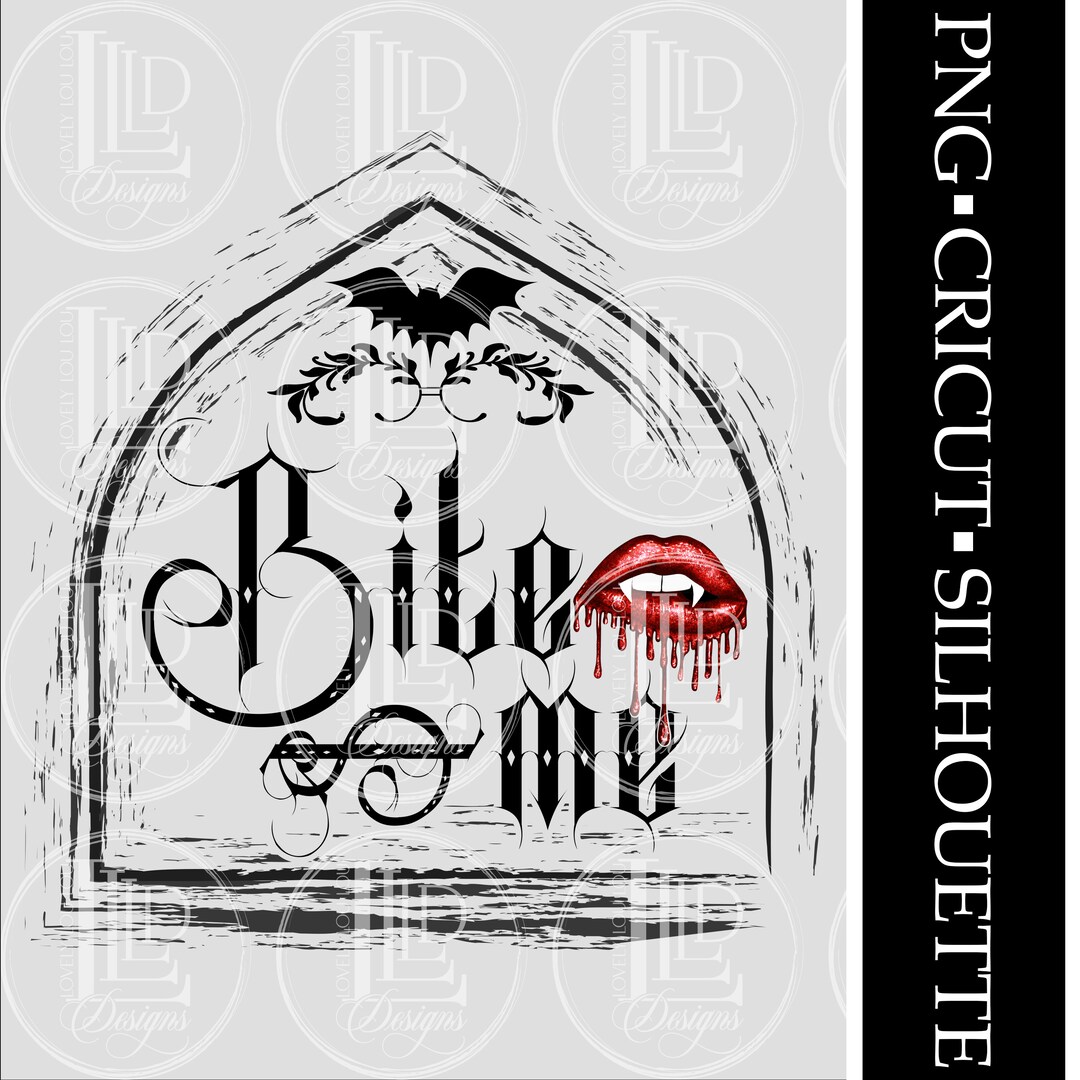 Bite Me Digital Digital PNG Cricut Silhouette - Etsy