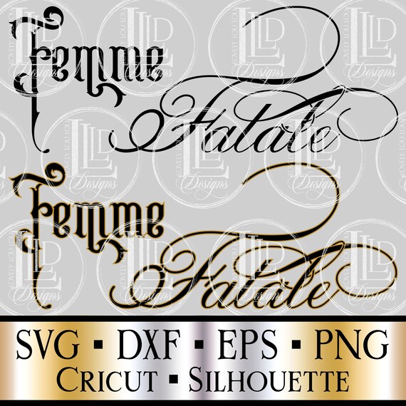 Femme Fatale Instant Download Femme Fatale Digital Design | Etsy