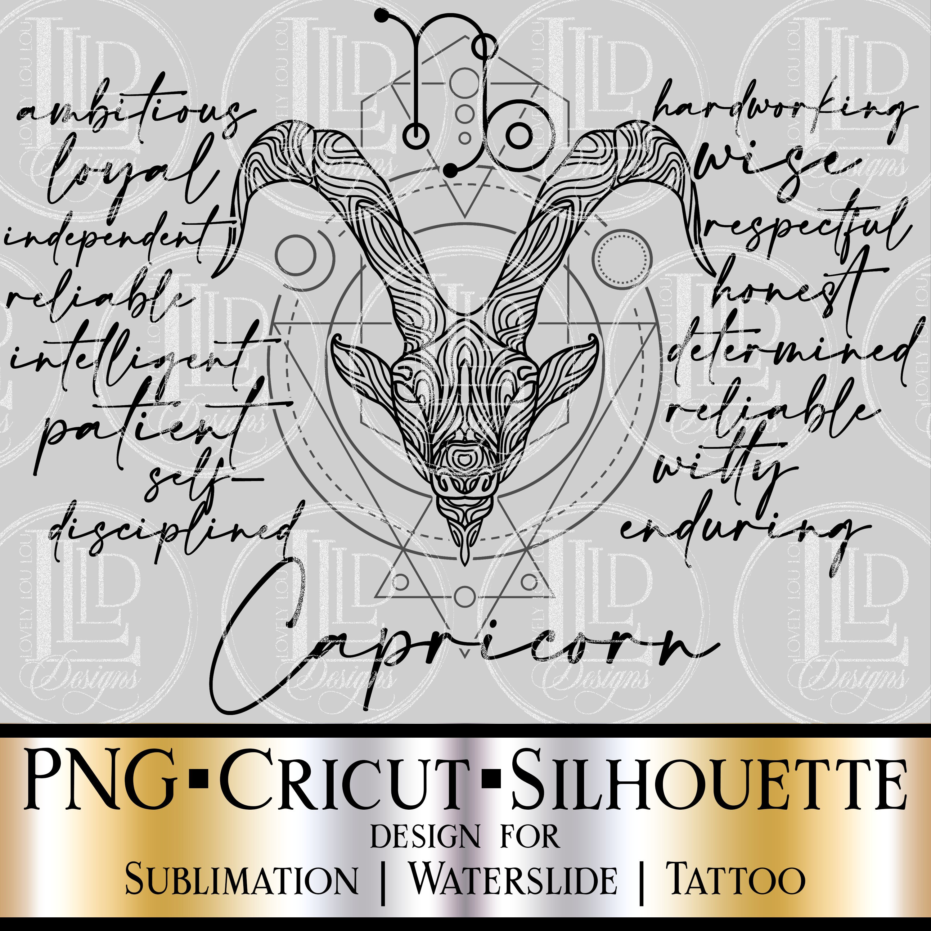 Capricorn Zodiac Sign Digital Design Capricorn Astrology - Etsy Singapore